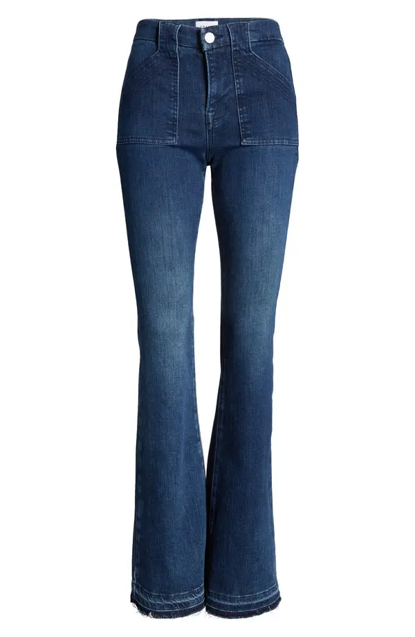 FRAME Trapunto St. Le High Flare Jeans