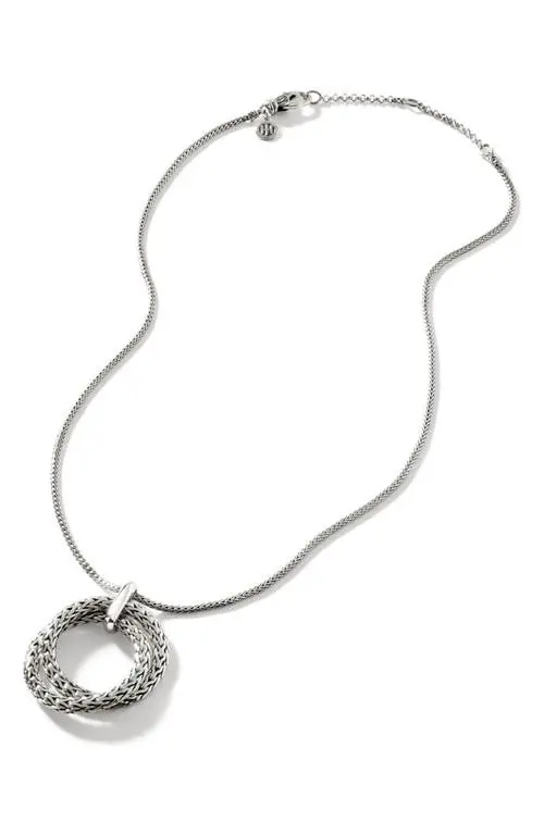 John Hardy Soft Chain Pendant Necklace