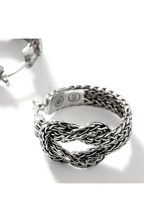 John Hardy Love Knot Hoop Earrings