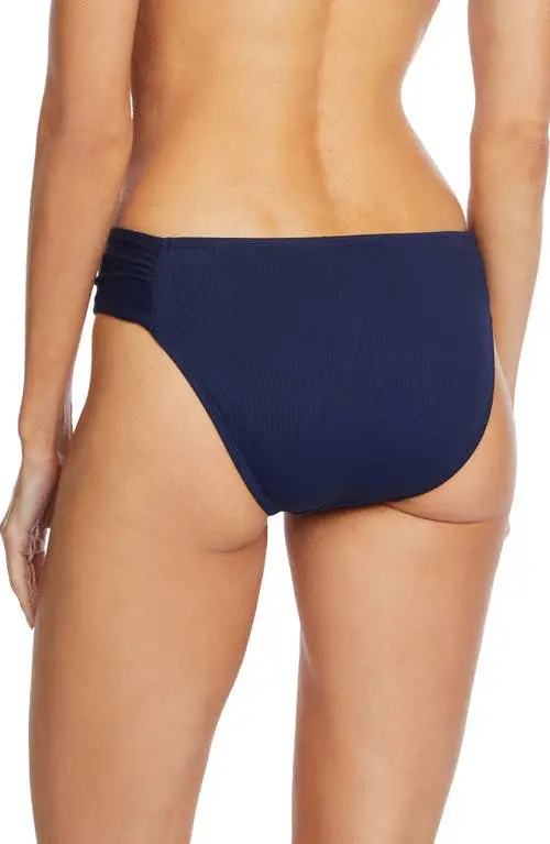 Robin Piccone Amy Side Tab Bikini Bottom - Navy