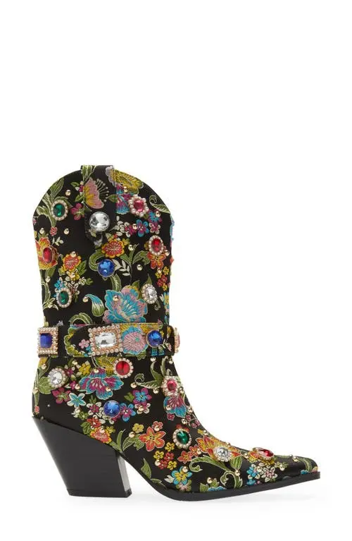 AZALEA WANG Embroidered Western Boots
