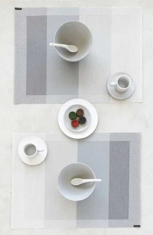 CHILEWICH Color Tempo Placemat - Pearl