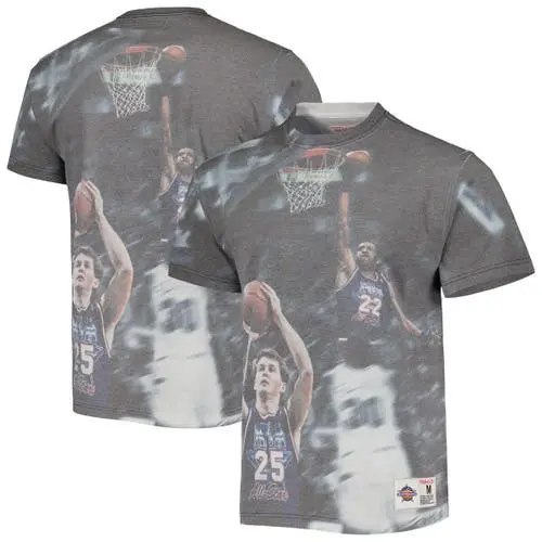 Mitchell & Ness Cleveland Cavaliers Above The Rim Graphic T-shirt - Gray