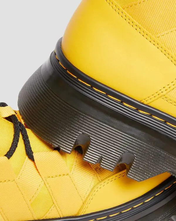 Dr. Martens Boury Yellow Nylon And Leather Utility Boots Lace up Men\'s‎ 8 US Dr. Martens Boury Yellow Nylon And Leather Utility Boots  main image 4