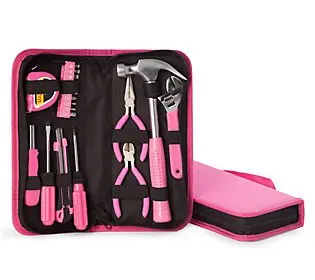 BEY-BERK 20 Pc Lady's Tool Set In Zippered Pink Canvas C Ase Bey-ber - One-color