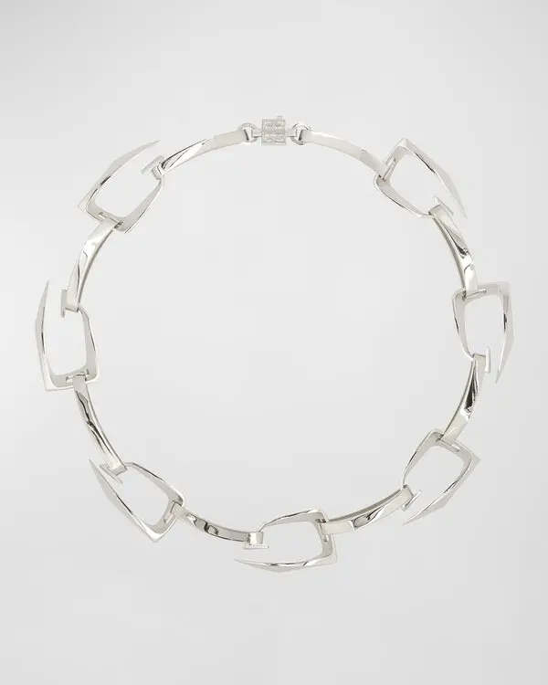 Givenchy Giv Cut Large G-link Necklace - Silvery
