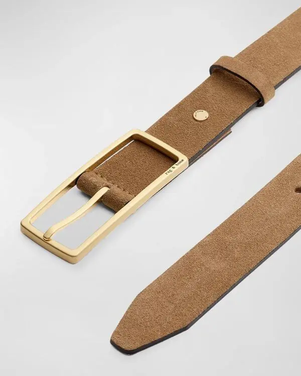 Rag & Bone Rebound Suede Belt - Camel