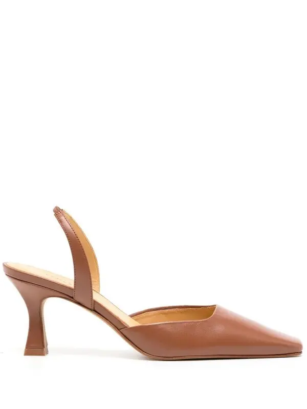 REJINA PYO Square-toe Slingback Pumps