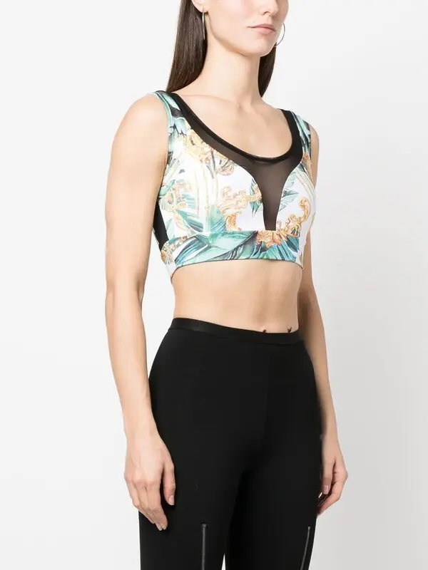 PLEIN SPORT Floral-print Sport Bra