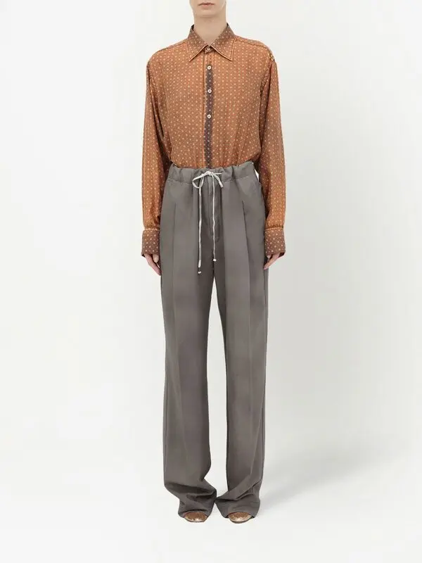 MAISON MARGIELA Wide-leg Wool Trousers
