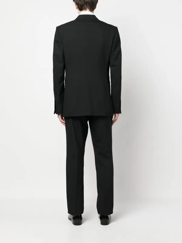 TOM FORD Peak-lapel Wool Suit - Black
