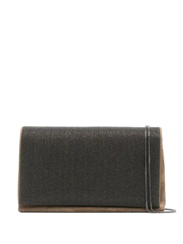 Brunello Cucinelli Precious Monili-chain Suede Bag