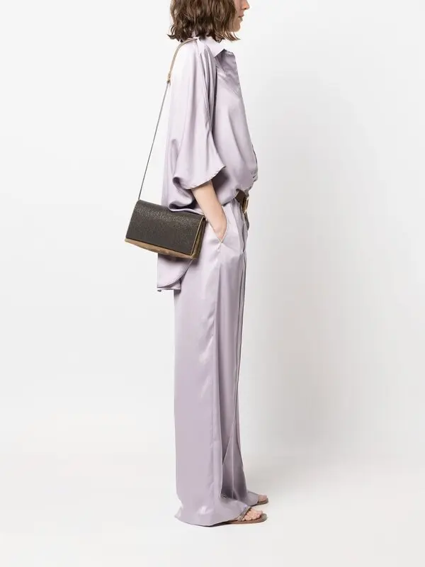 Brunello Cucinelli Precious Monili-chain Suede Bag