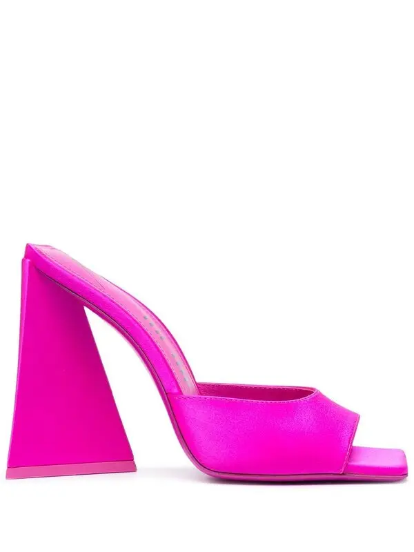 Attico Devon 115mm Satin Sandals - Pink