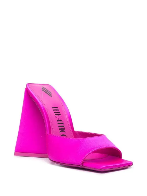 Attico Devon 115mm Satin Sandals - Pink