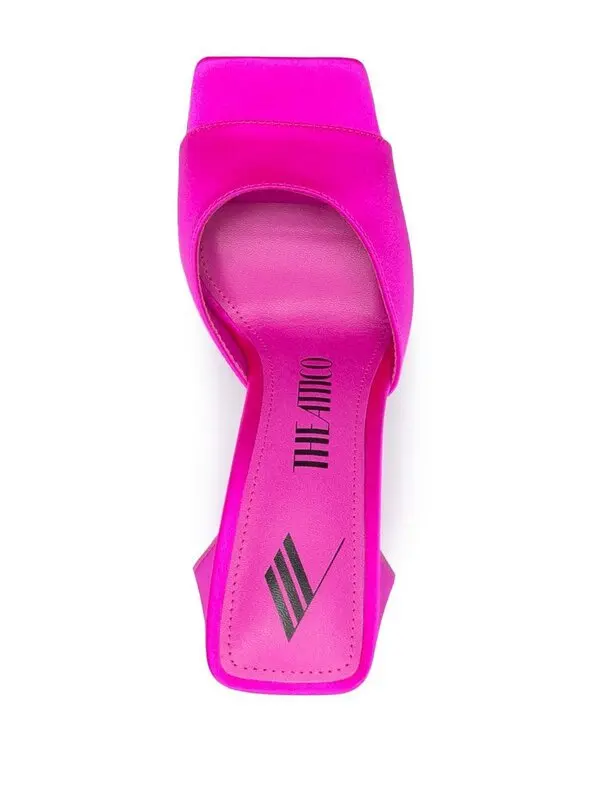 Attico Devon 115mm Satin Sandals - Pink