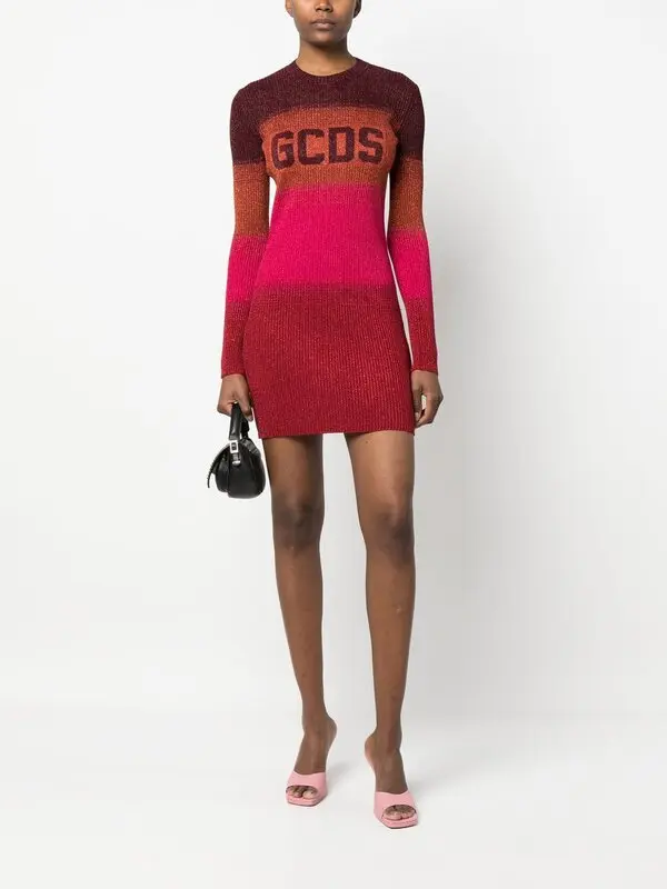 Gcds Wide Stripe Mini Dress