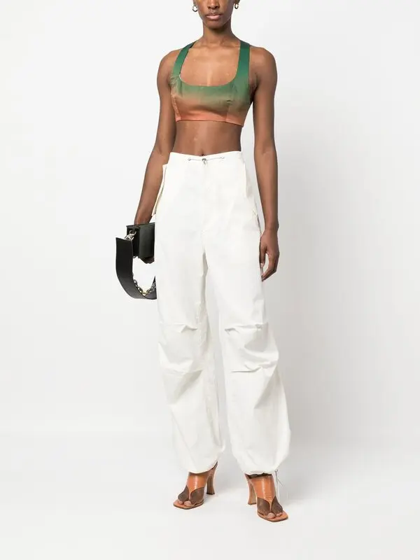 Philosophy Di Lorenzo Serafini Gradient-effect Cropped Top - Brown