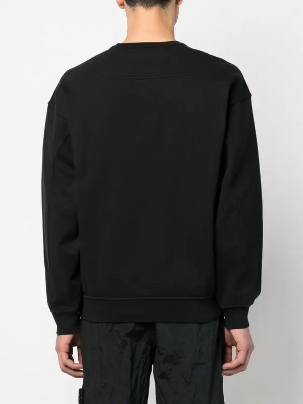 Stone Island Embroidered-logo Crewneck Sweatshirt