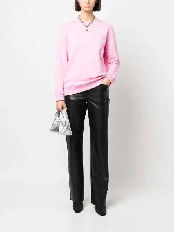 MSGM Embroidered-logo Cotton Sweatshirt
