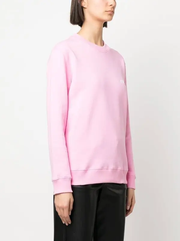 MSGM Embroidered-logo Cotton Sweatshirt