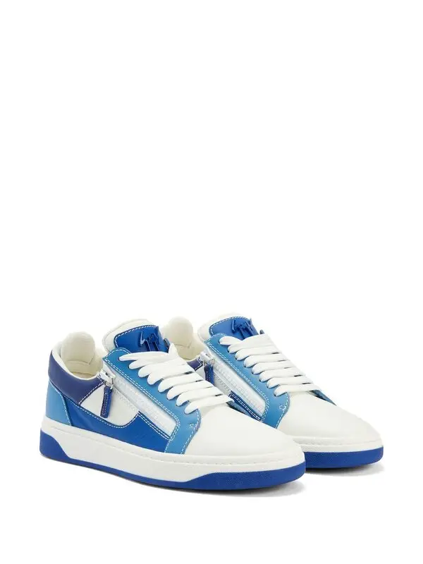 GIUSEPPE ZANOTTI Gz94 Double-zip Low-top Sneakers - White