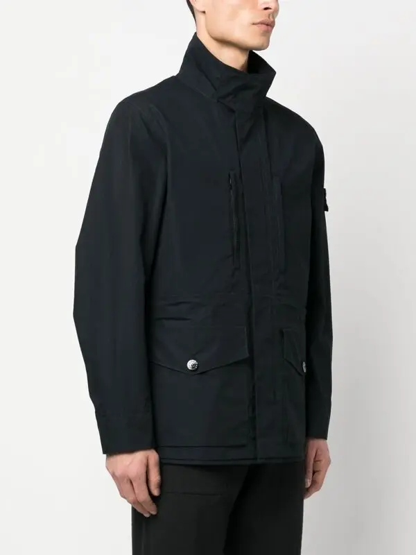 Stone Island Compass Patch Long-sleeved Jacket