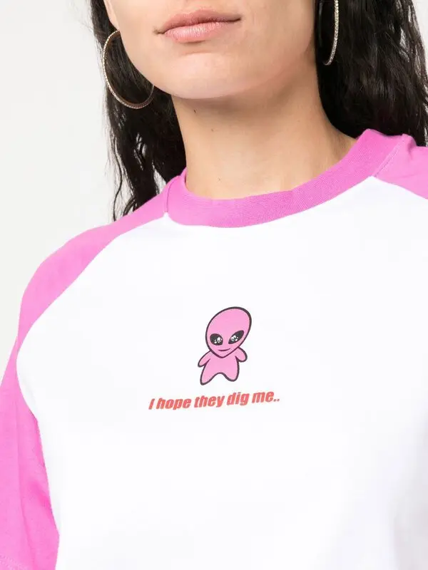 Gcds Raglan-sleeved T-shirt