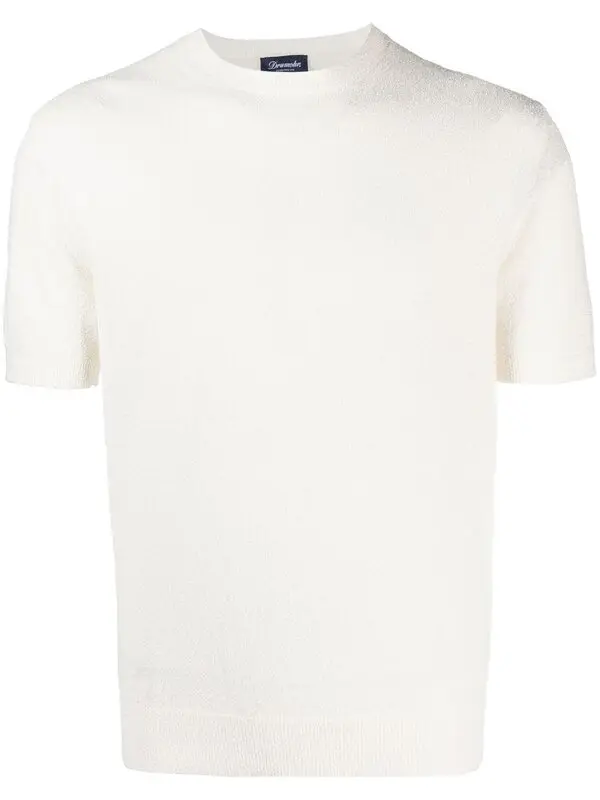 DRUMOHR Crew-neck Short-sleeve Jumper - White