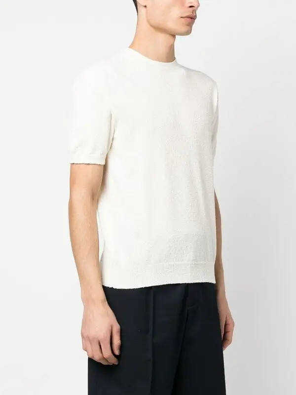DRUMOHR Crew-neck Short-sleeve Jumper - White