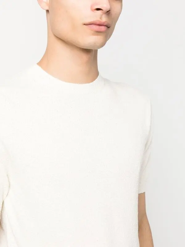 DRUMOHR Crew-neck Short-sleeve Jumper - White