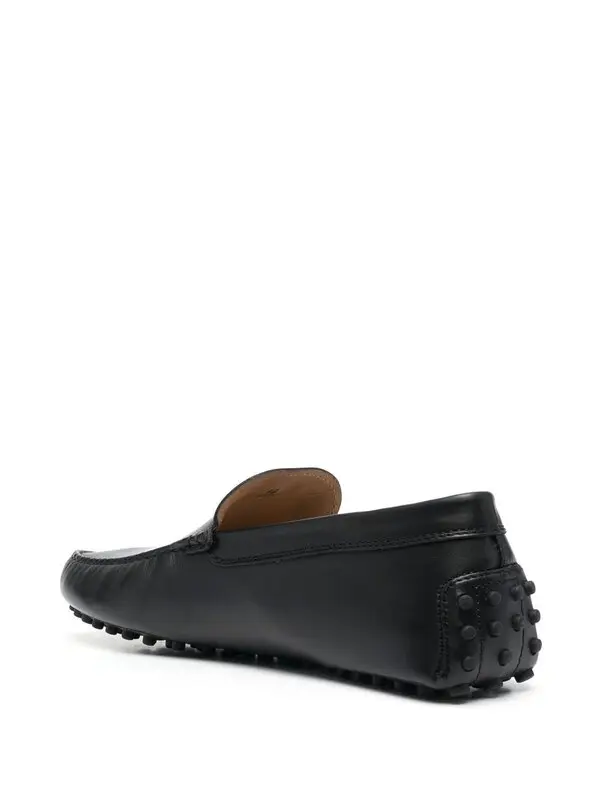 TOD'S Slip-on Leather Loafers - Black