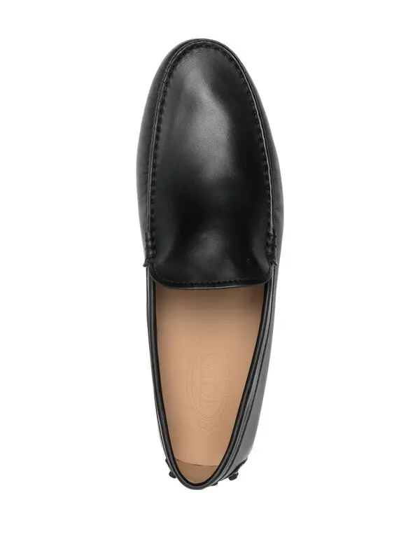 TOD'S Slip-on Leather Loafers - Black