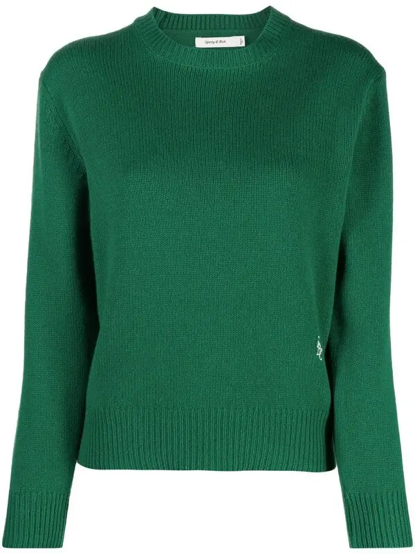 SPORTY & RICH Crew-neck Jumper - Green
