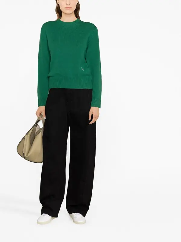 SPORTY & RICH Crew-neck Jumper - Green
