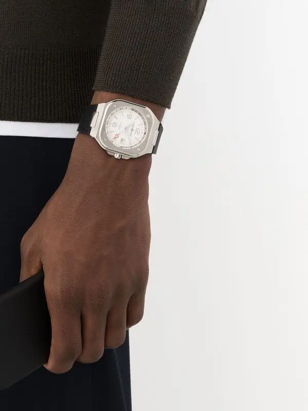BELL & ROSS 41mm Gmt Automatic Watch - White