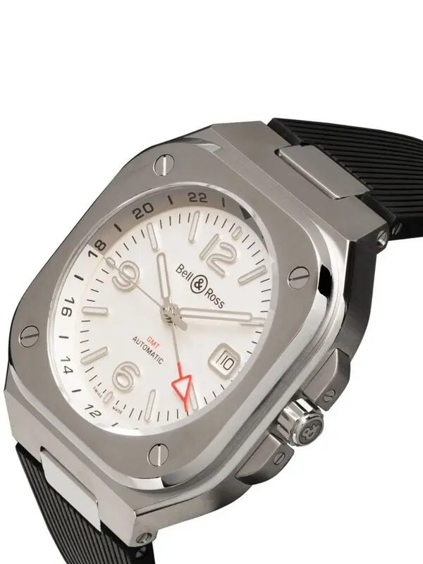 BELL & ROSS 41mm Gmt Automatic Watch - White