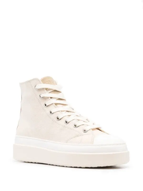 スニーカー Isabel Marant Men's AUSTEN High Sneakers Isabel Marant Austen High-top Sneakers - Neutrals | Editorialist