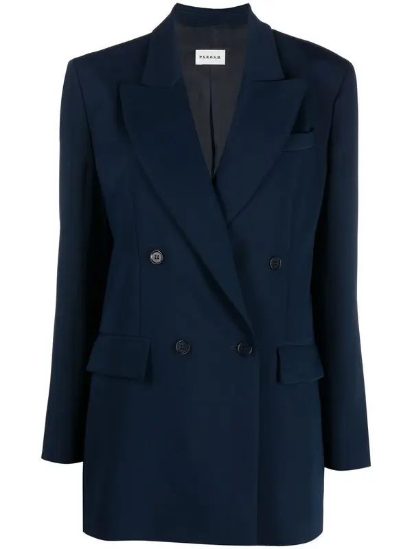 P.a.r.o.s.h Double-breasted Blazer - Blue