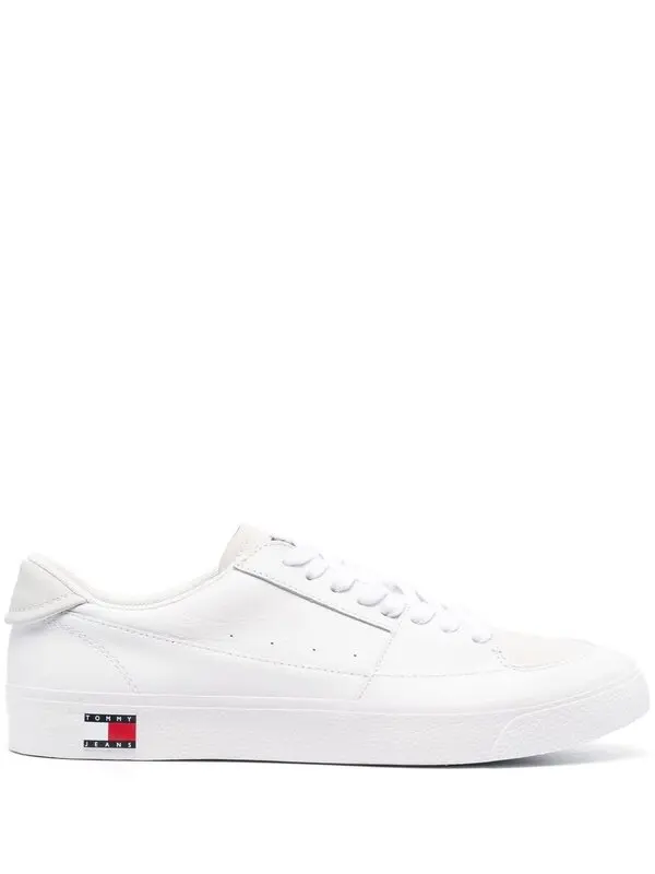 Tommy Hilfiger Logo Leather Sneakers