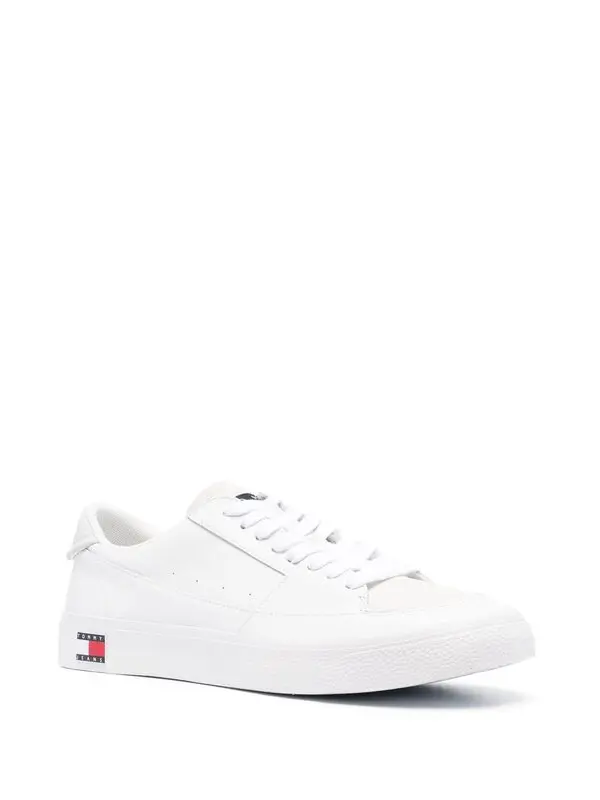 Tommy Hilfiger Logo Leather Sneakers
