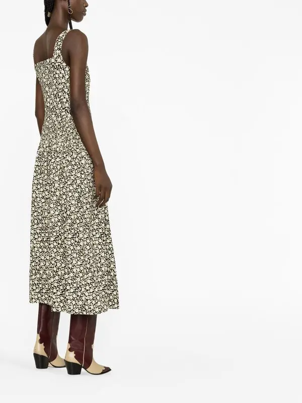 Tory Burch Floral-print Flared Dress