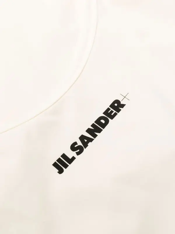 JIL SANDER Scoop-back Logo-print One-piece