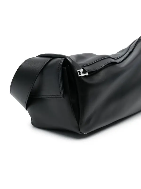 Sunnei Oversized Zip-up Satchel - Black