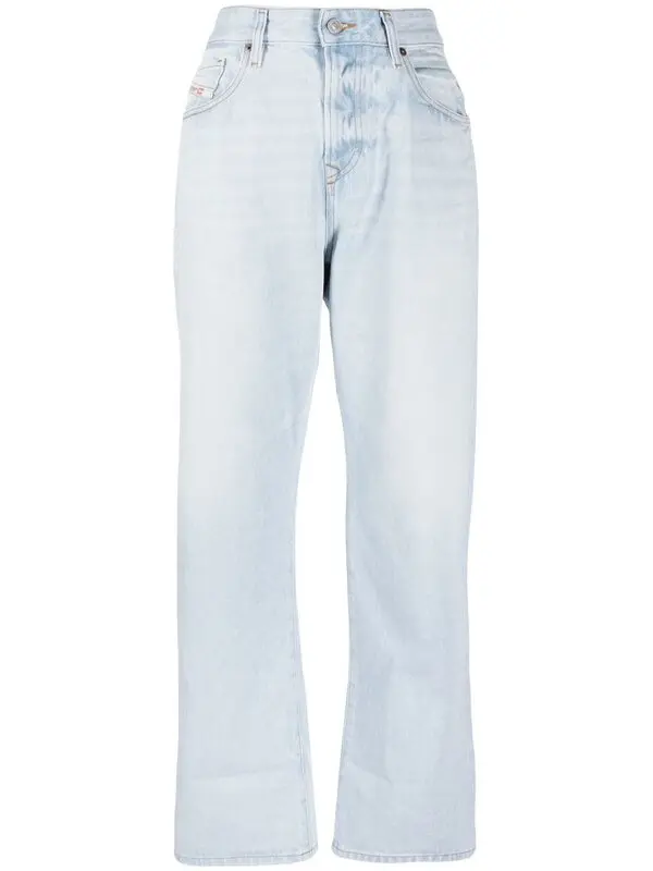 DIESEL® 1999 Cropped Straight-leg Jeans - Blue