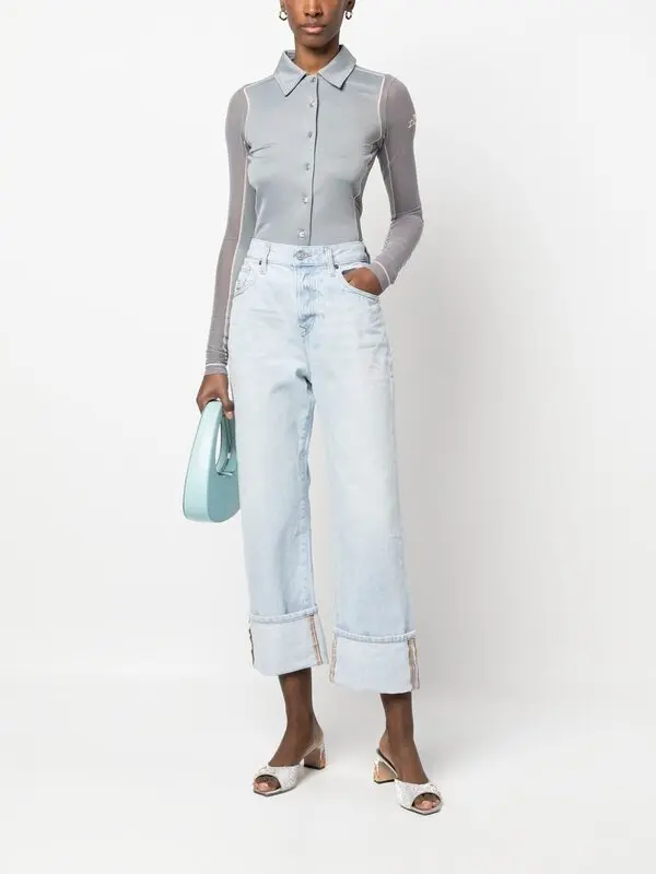 DIESEL® 1999 Cropped Straight-leg Jeans - Blue