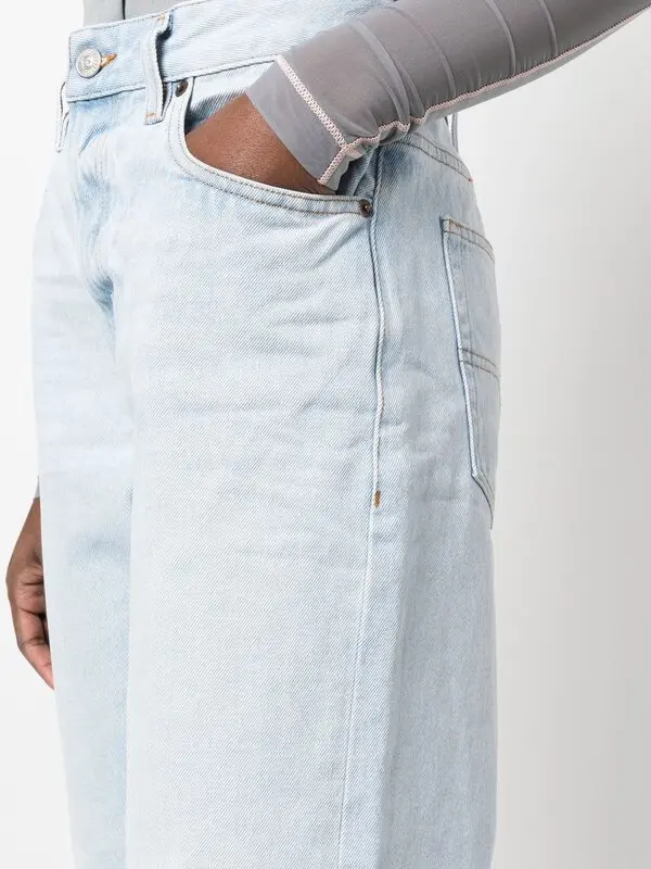 DIESEL® 1999 Cropped Straight-leg Jeans - Blue