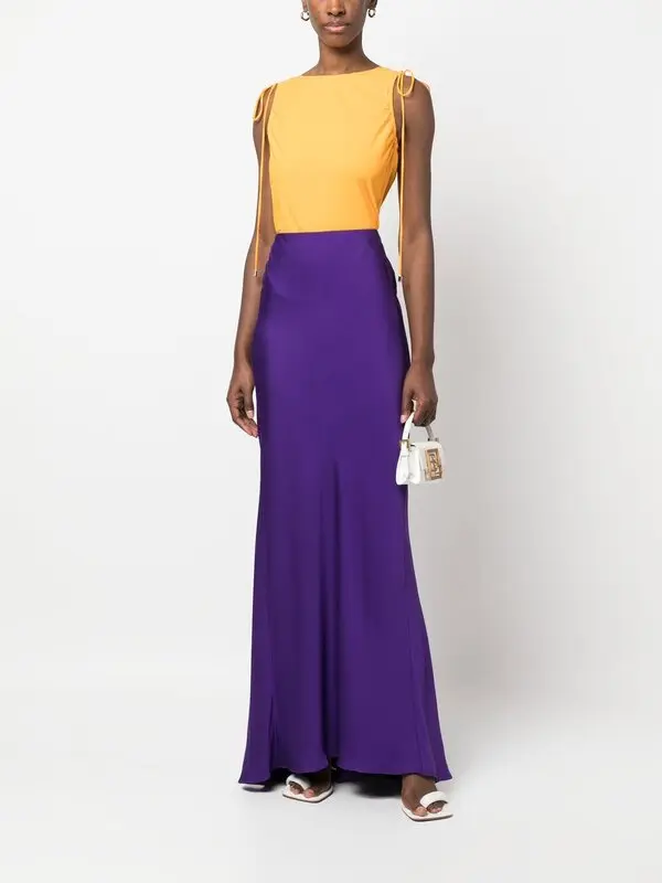 Patrizia Pepe Satin Maxi Skirt