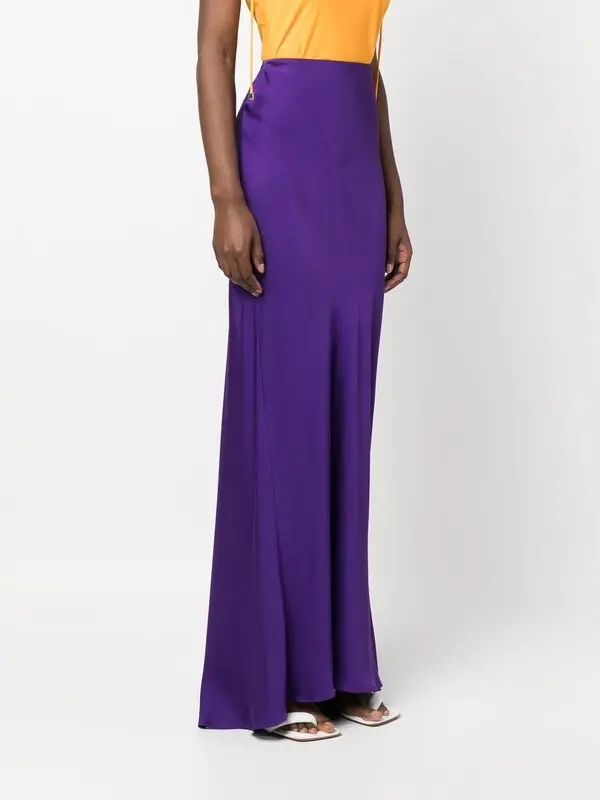 Patrizia Pepe Satin Maxi Skirt