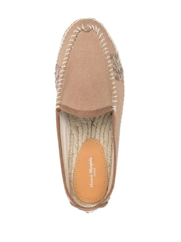 MAISON MARGIELA Embroidered Canvas Espadrilles